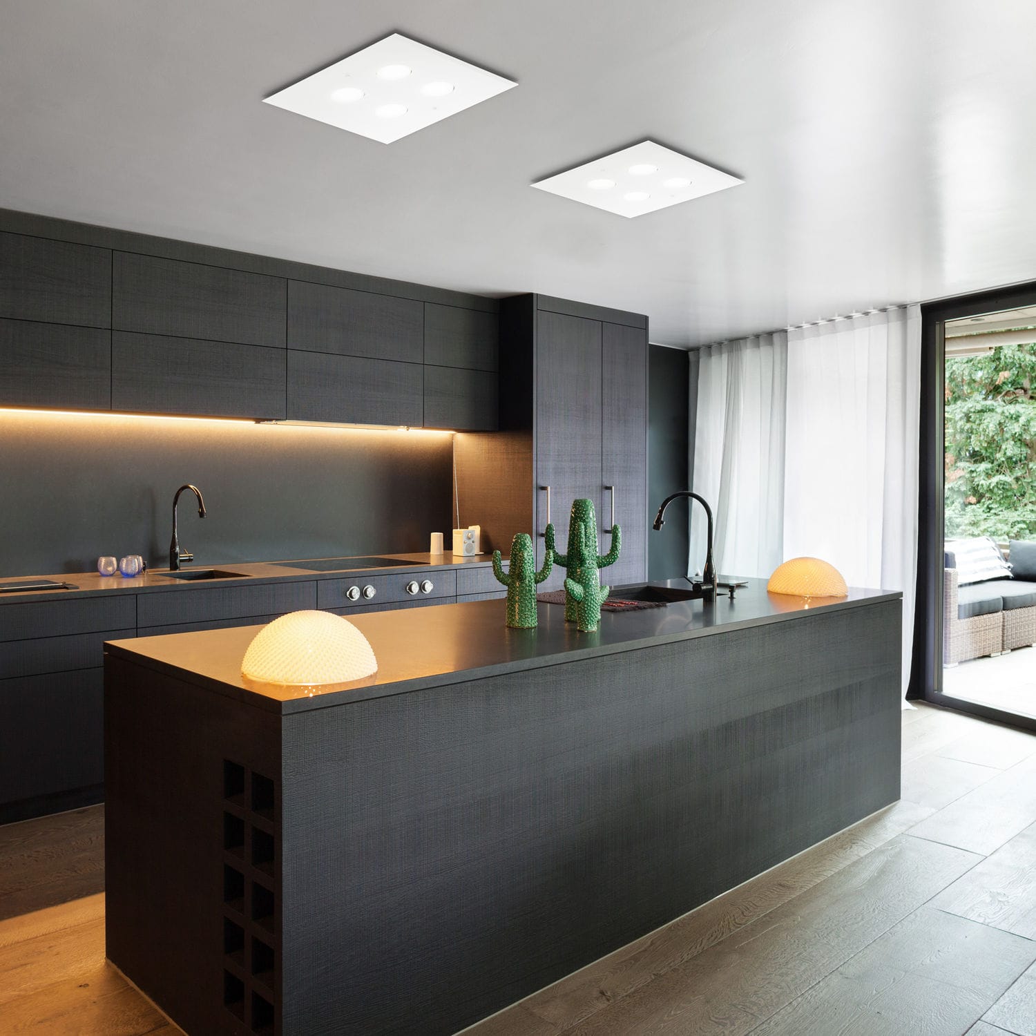 Surface-mounted light fixture - DADO - METAL LUX - LED / square / for ...