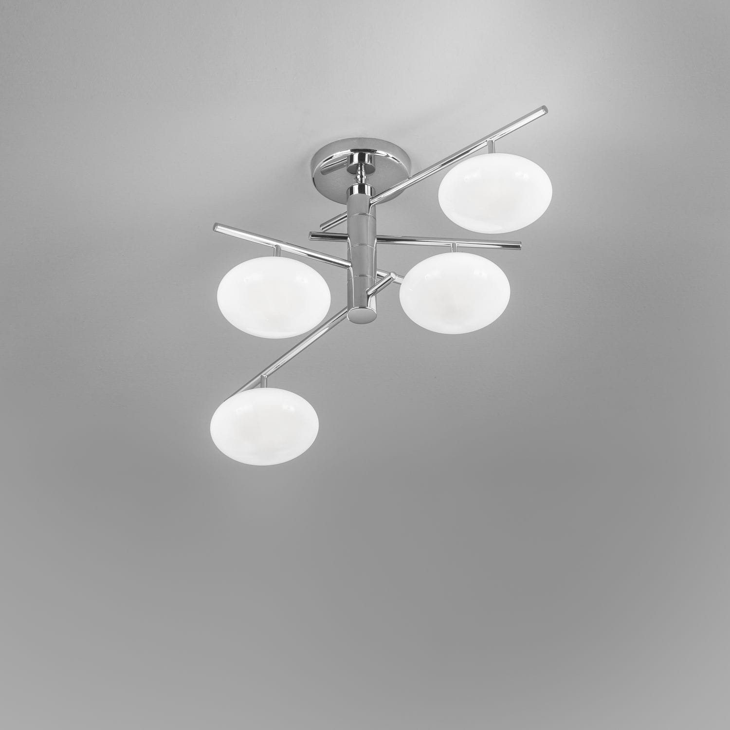 Contemporary ceiling light - DOLCE - METAL LUX - glass / chromed metal ...