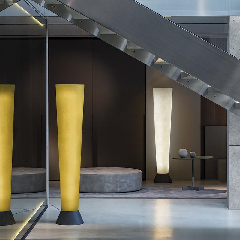 Contemporary light column - ELIOS - Karboxx - painted metal ...