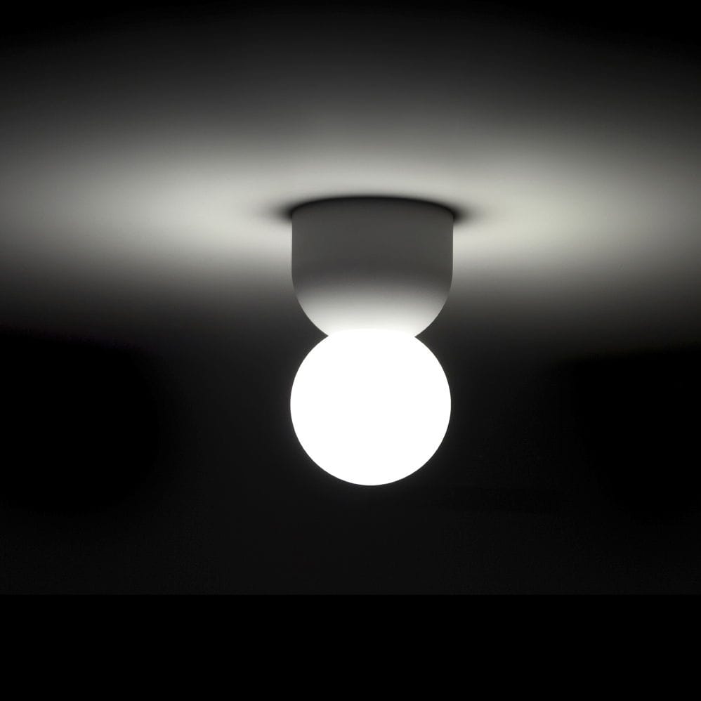 Contemporary ceiling light - BULLET - tossB - round / glass / LED