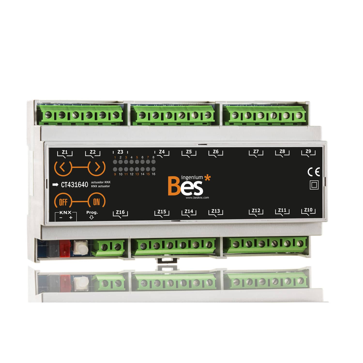 KNX blind actuator - 16S-K - Ingenium - BES KNX - DIN rail / indoor