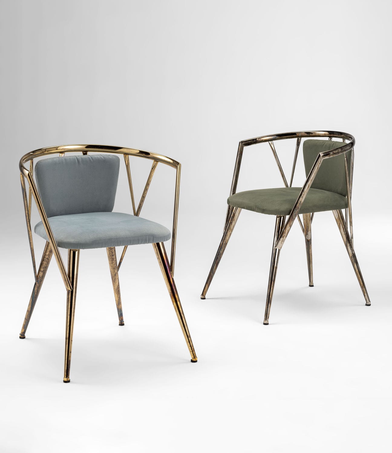 Contemporary chair - ATLANTIS - iDL - indoor / fabric / metal