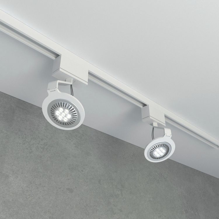 LED track light - VEGA - Axis 71ba - round / metal / commercial