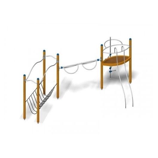 Playground obstacle course - ELASTICO 301 - TLF srl - platform / walk ...