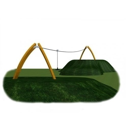 Zipline cable slide for playground - TELEFUNICA 50 - TLF srl