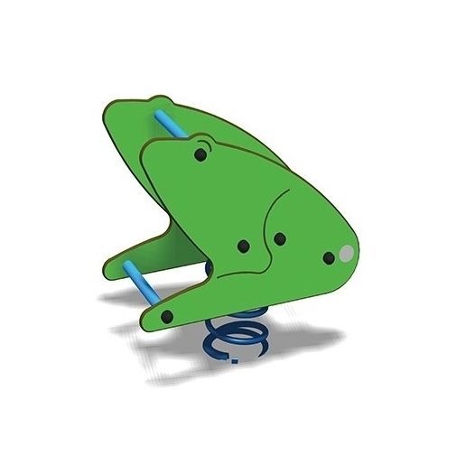 Metal spring rocker - FROGGY - TLF srl - HPL / animal / 1-seat