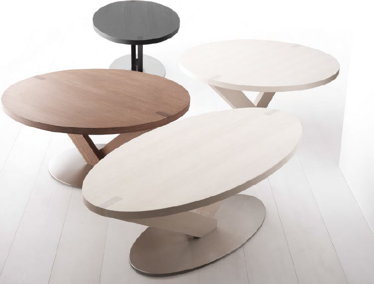 Contemporary side table - VICTOR - Flai - wooden / round / home