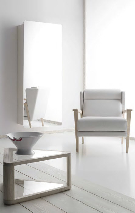 Wall-mounted mirror - HIDDEN - Flai - contemporary / rectangular / metal