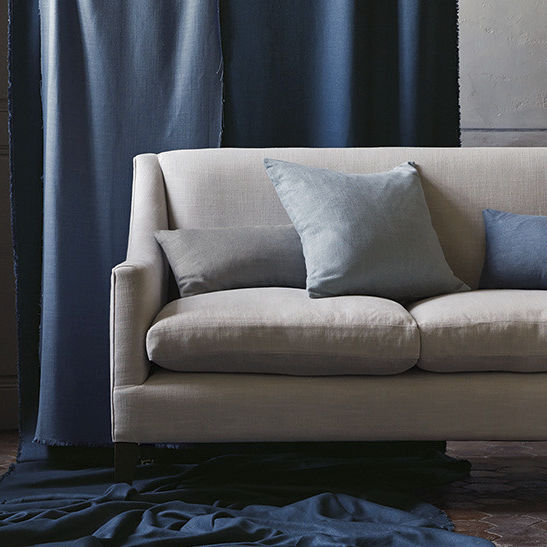 Upholstery fabric - EMIN - ROMO - for curtain / plain / linen