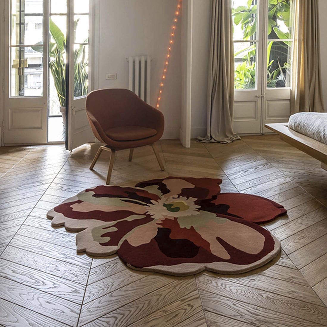 Contemporary rug - Flora Bloom - nanimarquina - floral pattern / wool ...