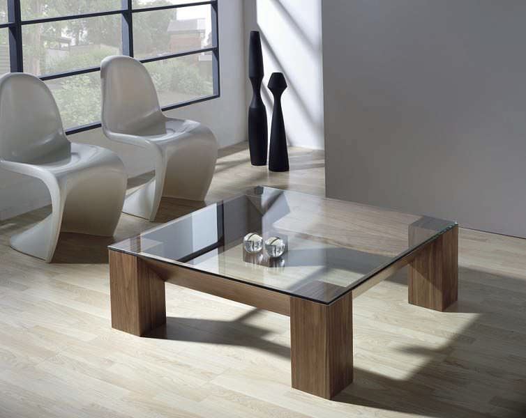 Contemporary coffee table - ADRA - Tadel Grup - glass / square / home