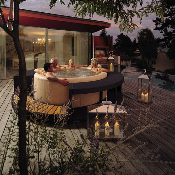 Mobile hot tub - LEGEND 220 - SOFTUB | SPATTITUDE - built-in / above ...