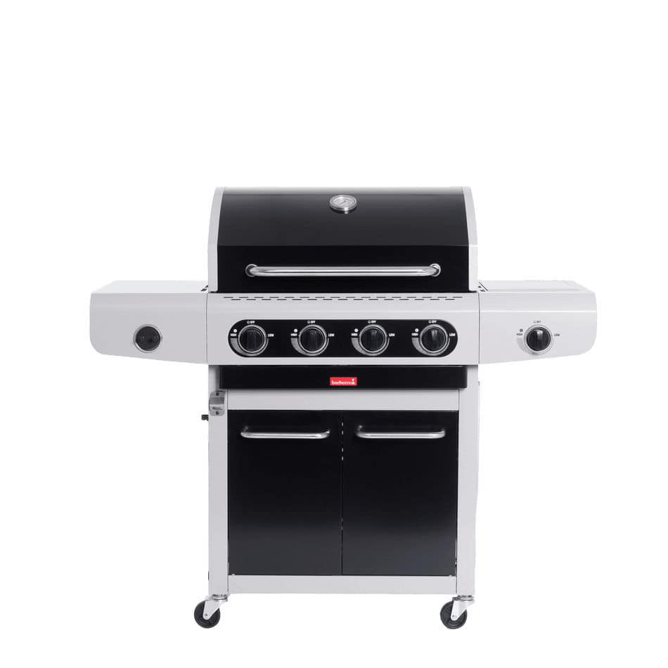 Gas barbecue - Siesta 412 - BARBECOOK - on casters / metal / with ...