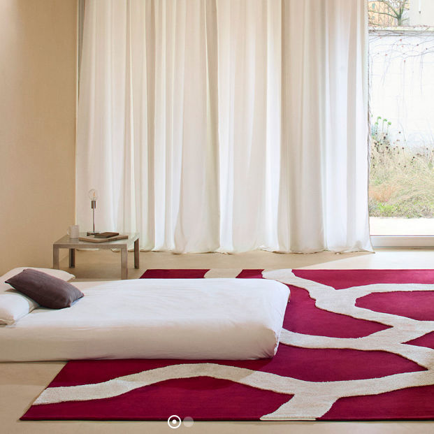 Contemporary rug - CASCADE - BESANA MOQUETTE - patterned / square ...