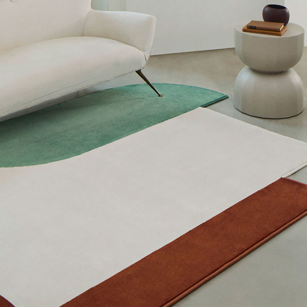 Contemporary rug - DUNE - BESANA MOQUETTE - geometric pattern / cut ...