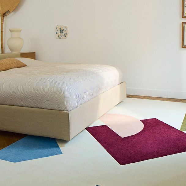 Contemporary rug - ECHO - BESANA MOQUETTE - geometric pattern ...