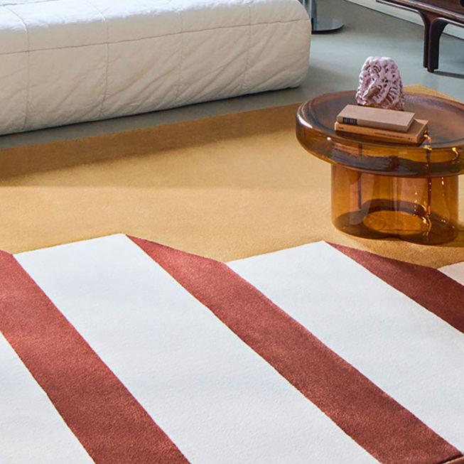 Contemporary rug - OASIS - BESANA MOQUETTE - striped / geometric ...