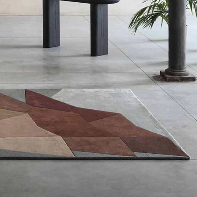 Contemporary rug - BILOBA - BESANA MOQUETTE - geometric pattern / wool ...