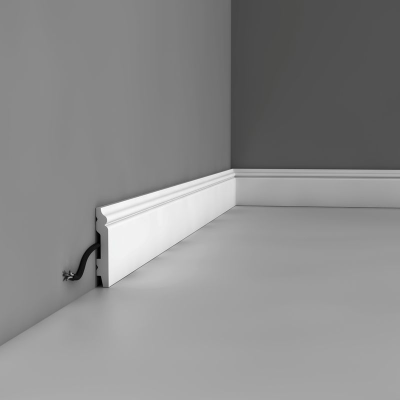 High-density polystyrene baseboard - BATTISCOPA SX165 - BIANCHI LECCO SRL