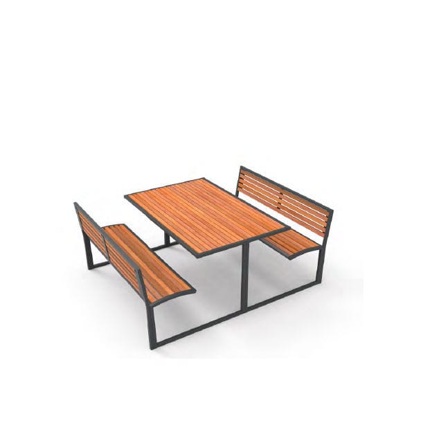Contemporary picnic table - CAMILLA - G - CITY DESIGN - polyester ...