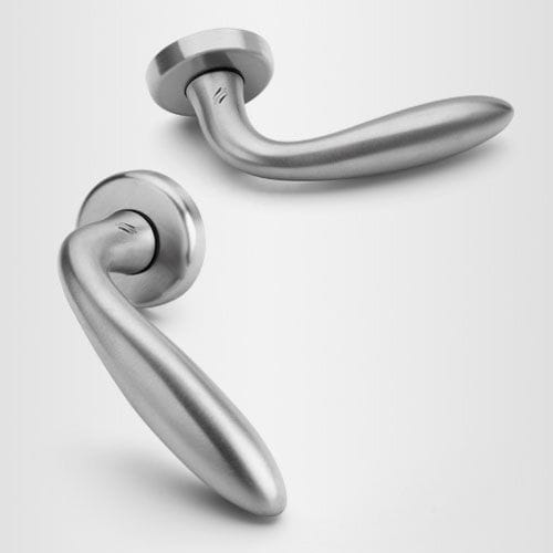 Door handle - MACH - COLOMBO DESIGN - brass / contemporary