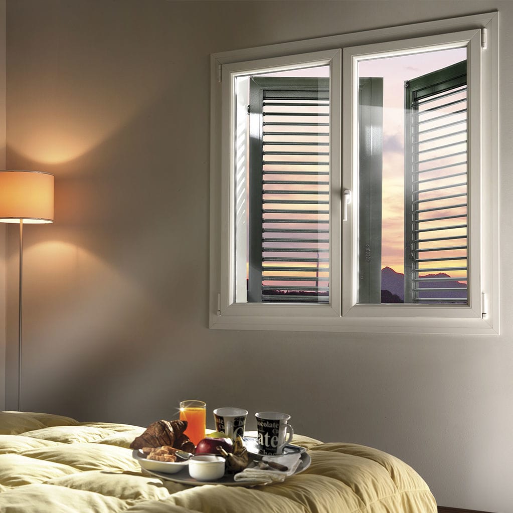 Swing shutter - DIQUIGIOVANNI - fixed / jalousie / aluminum