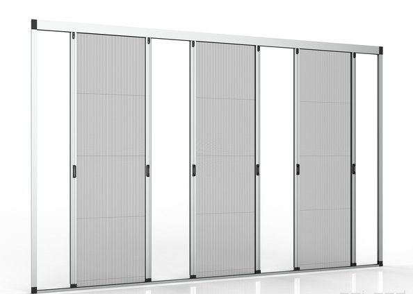 Sliding screen - AMBY MAXI - PRIMED - folding / for sliding doors