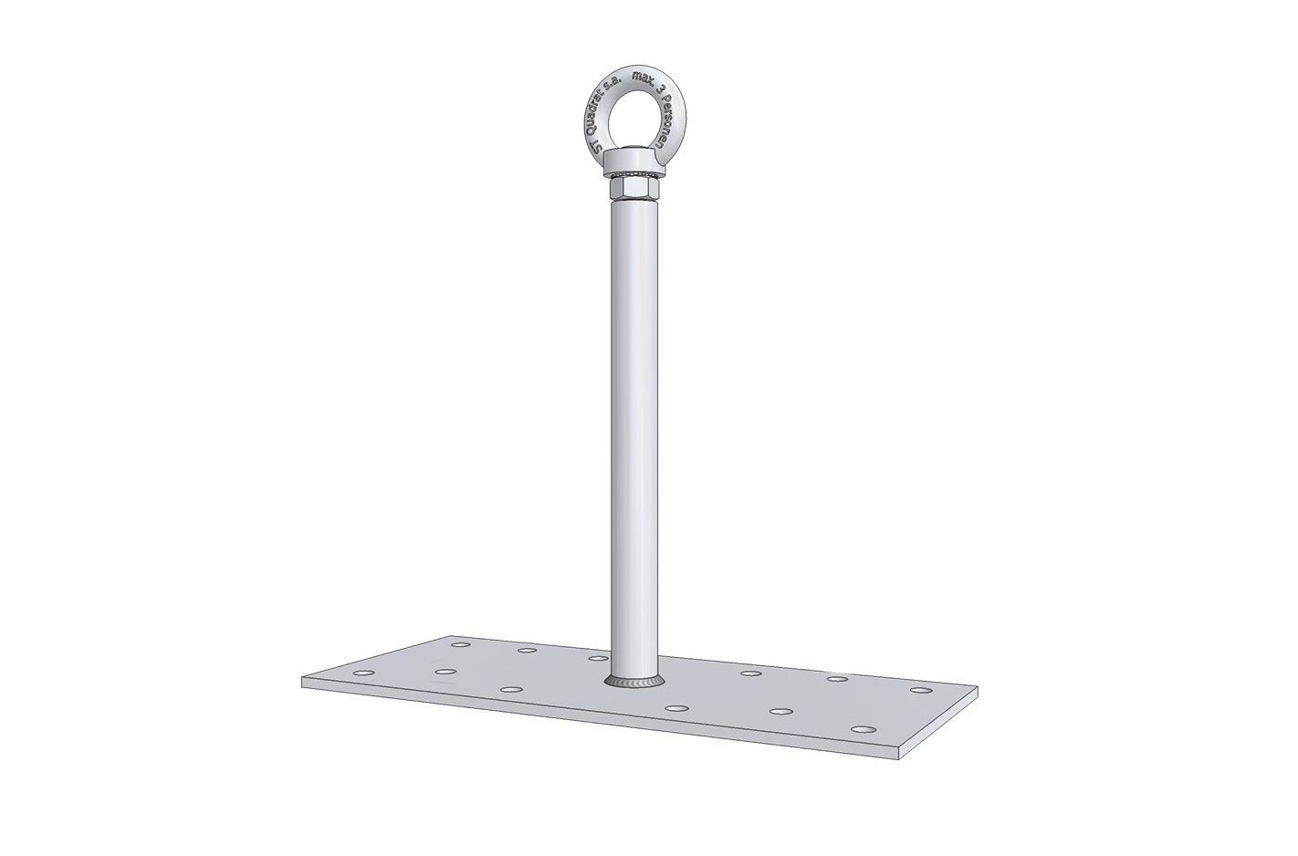 Security anchoring stud - LUX-TOP 3-S PIANO - RIWEGA