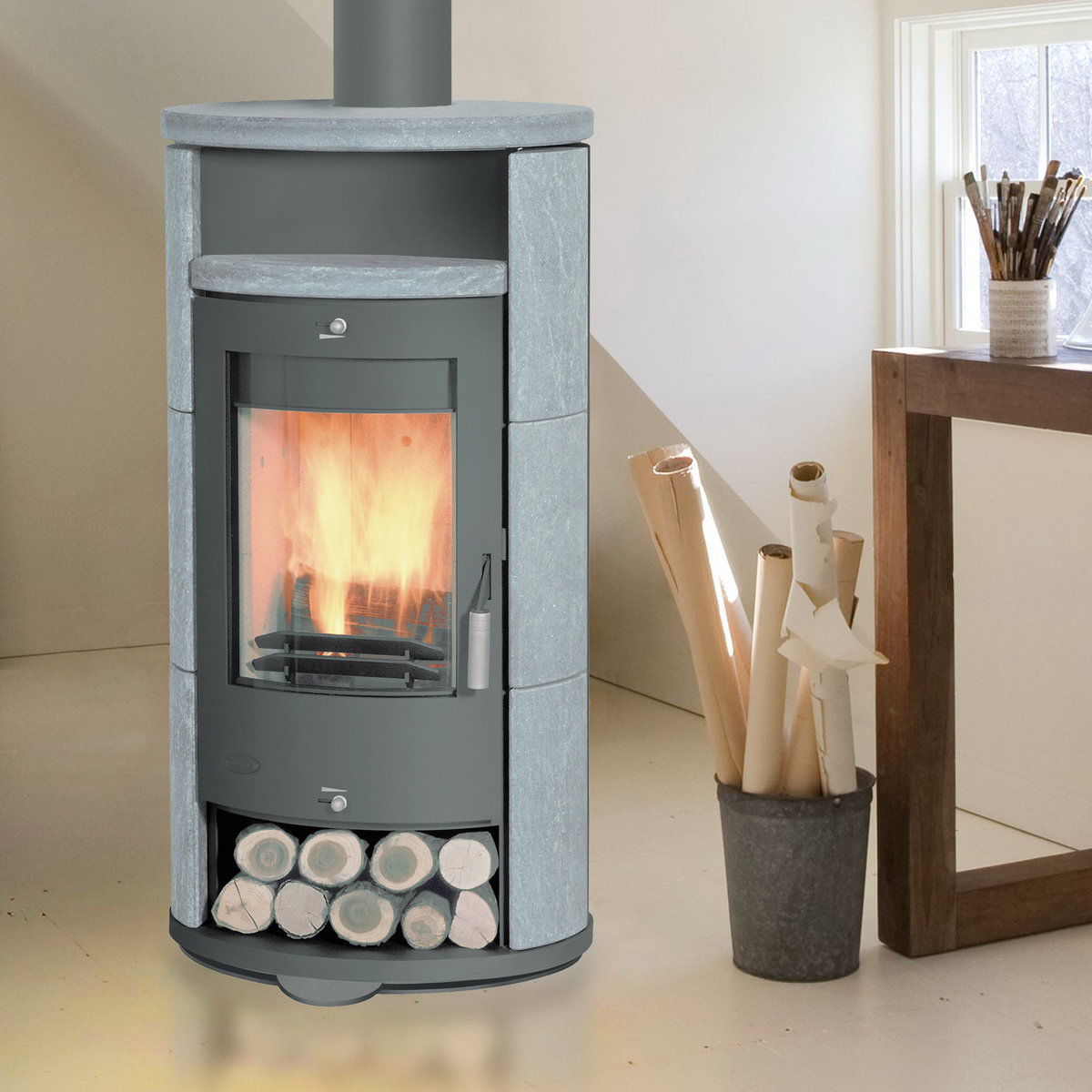 Wood heating stove - STOVE COVERING - NUOVA SERPENTINO D'ITALIA ...