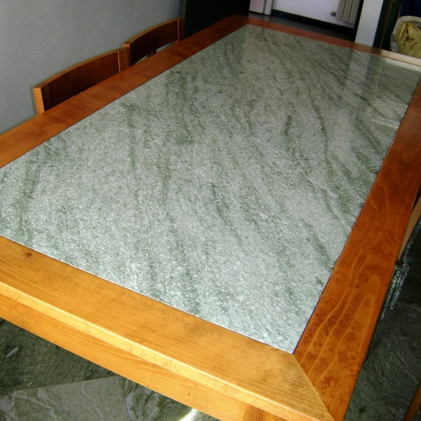 Contemporary table - VERDE SPLUGA - GRANITI CONRAD - stone / rectangular