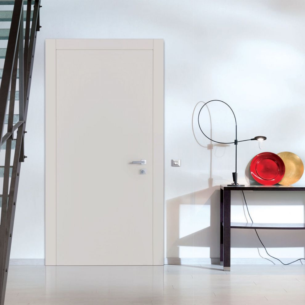 Interior door - LEVEL - STEEL PROJECT - wooden / steel / swing