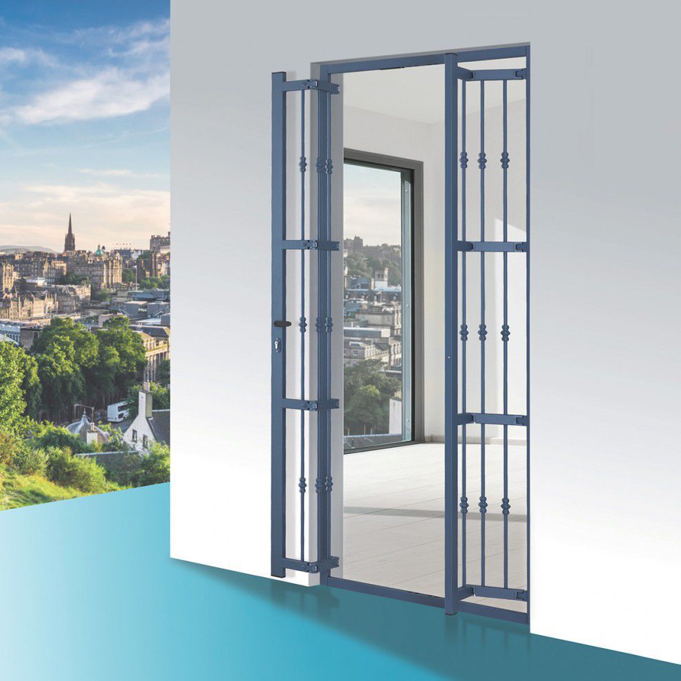 Window security grille - MULTIPLA CLT - STEEL PROJECT - for doors ...