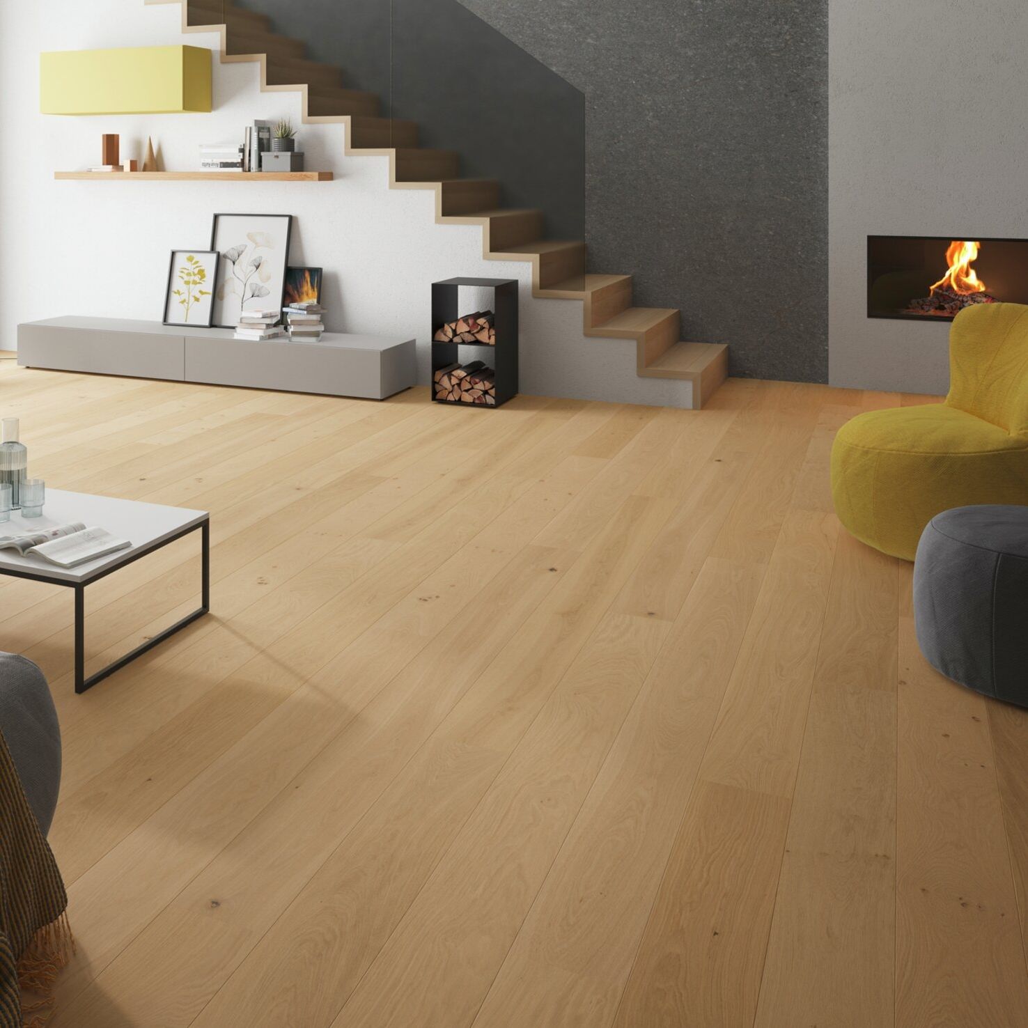 Engineered parquet floor - NATUR!PUR - tilo GmbH - oak / oiled / brushed