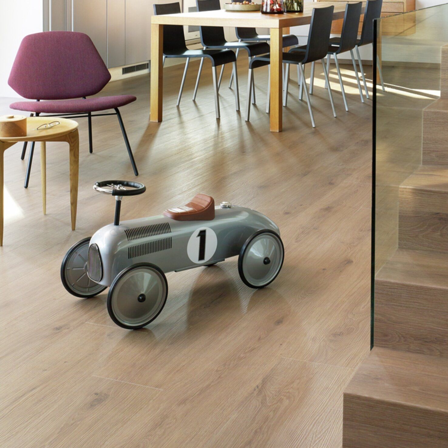 Oak parquet floor - V1318 - tilo GmbH - engineered / vinyl / brushed