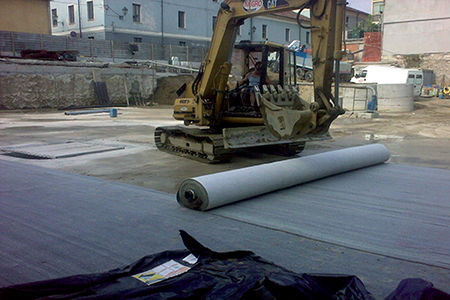 Bentonite waterproofing membrane - VOLGRIP LH - VOLTECO - protection ...