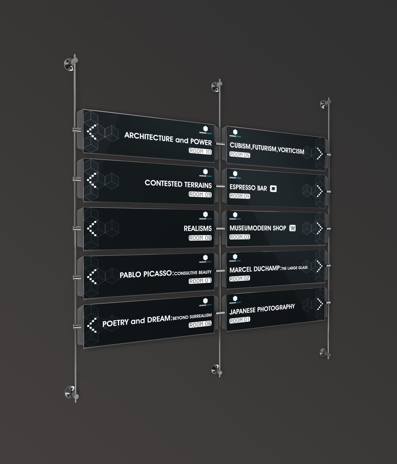 Floor-mounted signboard - CLASSIC : EXCHANGE - Flex - wall-mounted ...