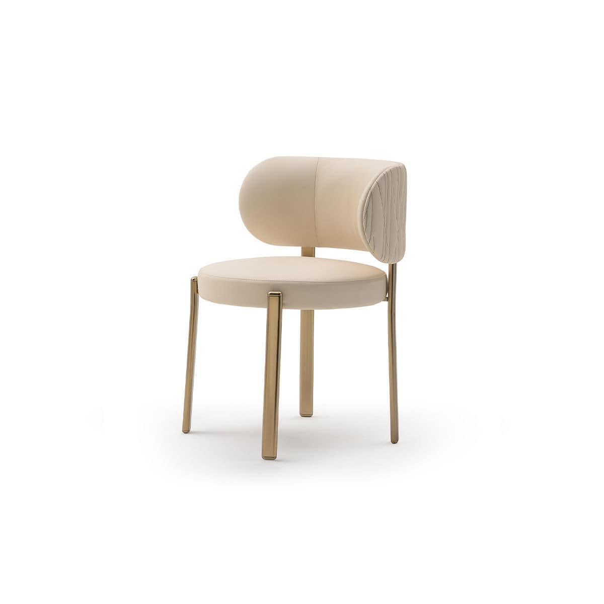 Contemporary chair - Roma - TURRI - indoor / fabric / leather