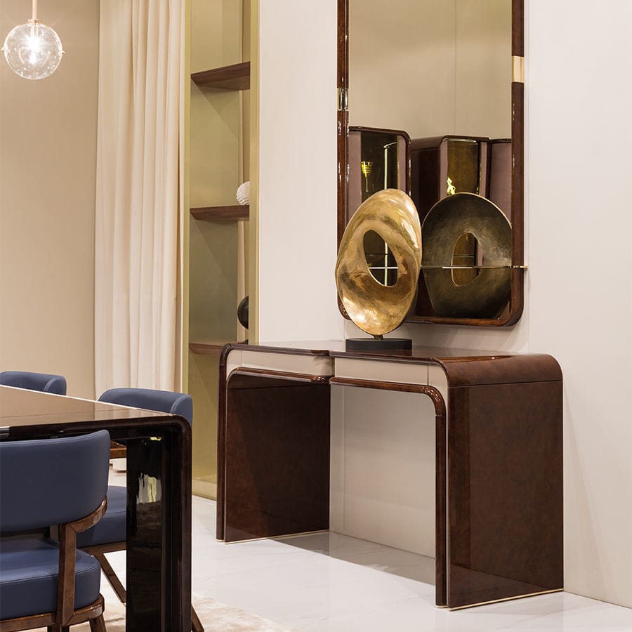 Contemporary sideboard table - Madison - TURRI - glossy lacquered wood ...