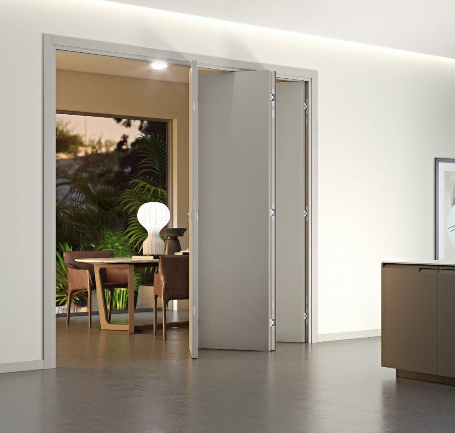 Interior door - Linea - PAIL SERRAMENTI - wooden / folding / contemporary