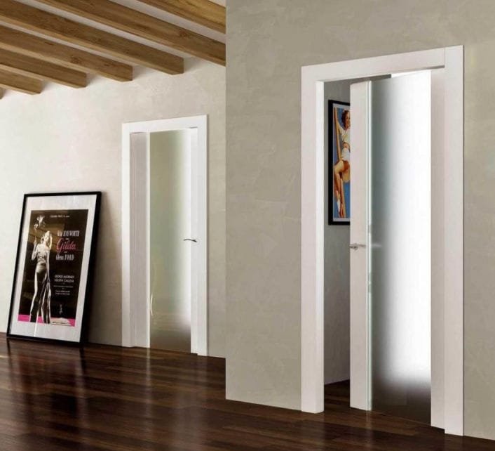 Interior door - Incanto V - PAIL SERRAMENTI - wooden / swing / contemporary