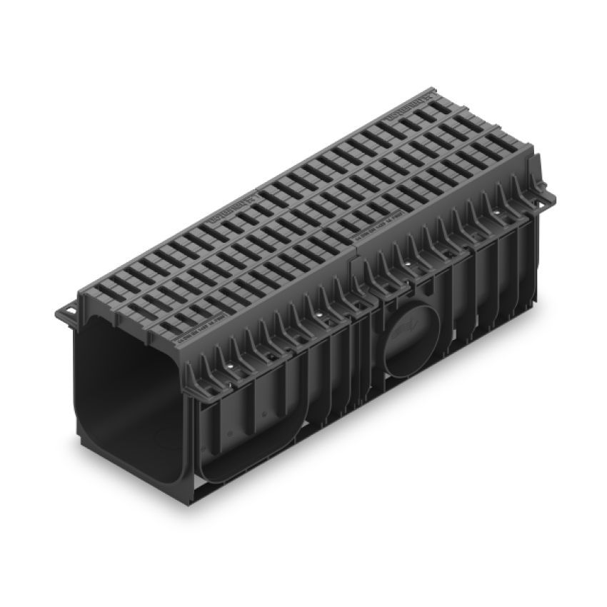 Drainage channel with grating - RECYFIX MONOTEC ULTRA - HAURATON ...