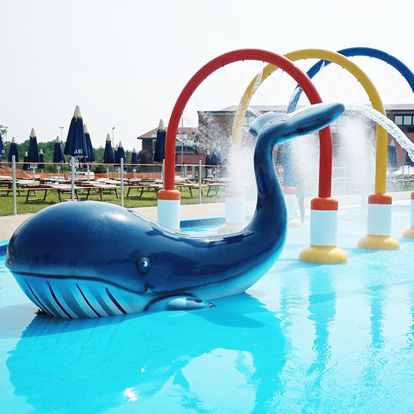 Public pool pool fountain - WHALE - TECNOPISCINE INTERNATIONAL