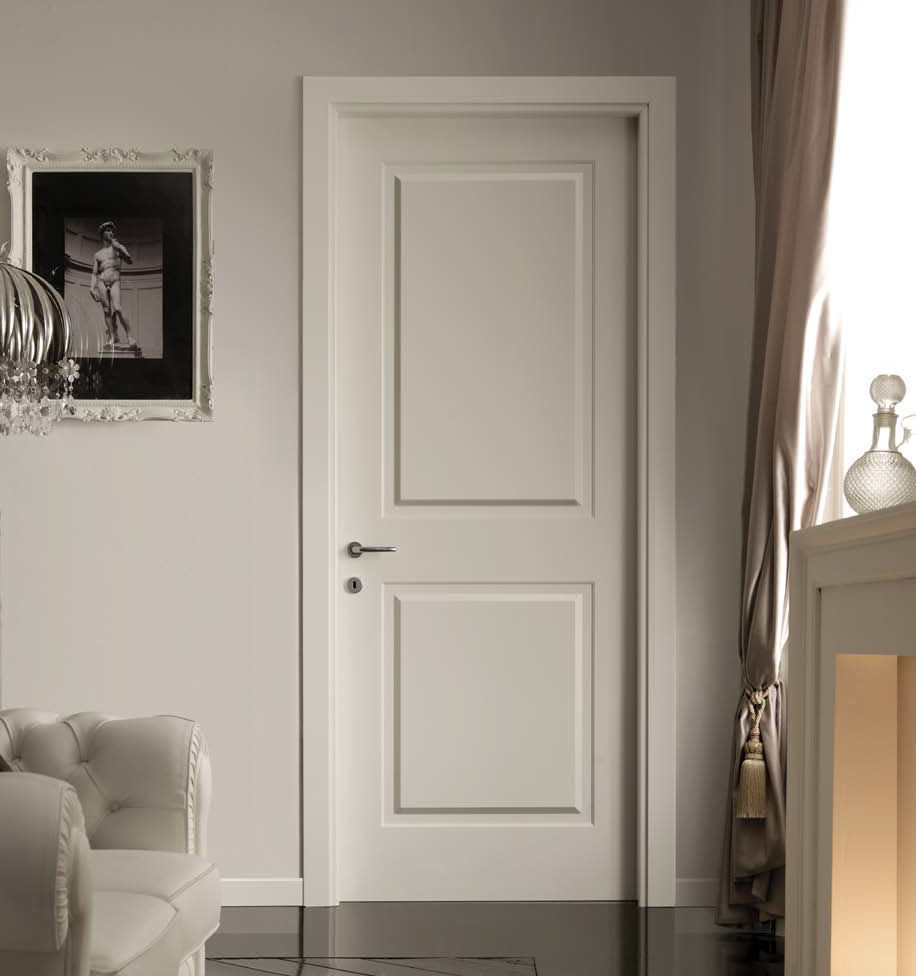 Interior door - LUNA - CIPRIANI SERRAMENTI - MDF / swing / without glazing