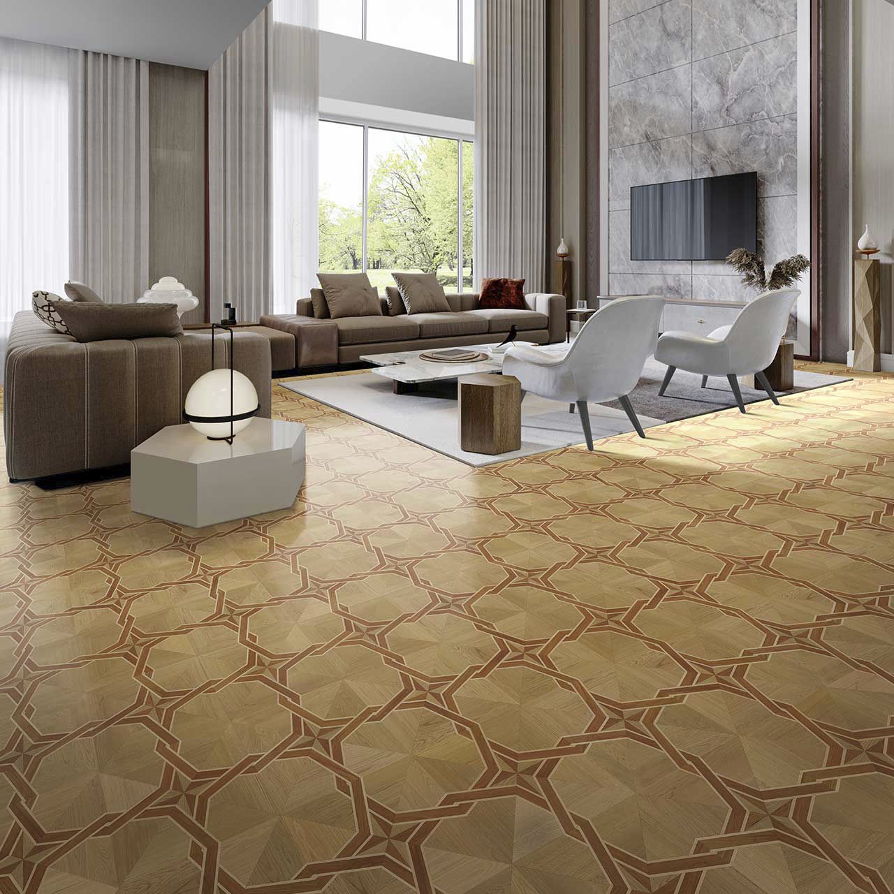 Engineered parquet floor - Kiev - BERTI PAVIMENTI LEGNO - oak / teak ...