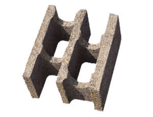 Wood fiber concrete formwork block - HB 44/15-2 - ISOTEX SRL - for ...
