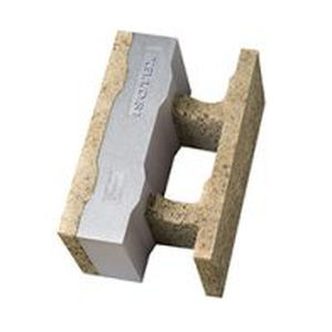 Wood fiber concrete formwork block - HDIII 38/10 - ISOTEX SRL - Neopor ...