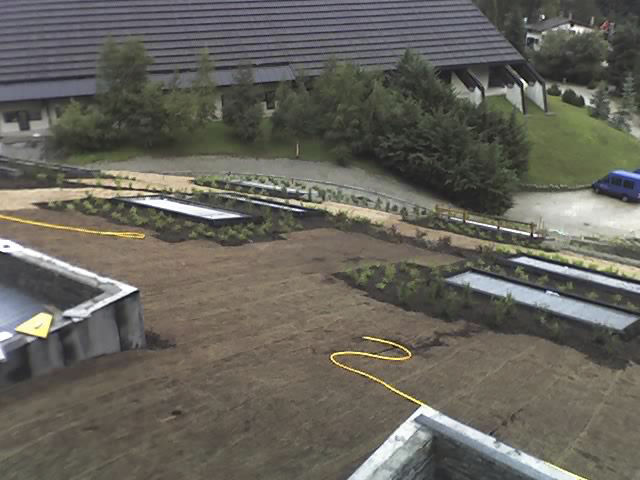 Studded drainage membrane - DRAINROOF - GEOPLAST - green roof drainage