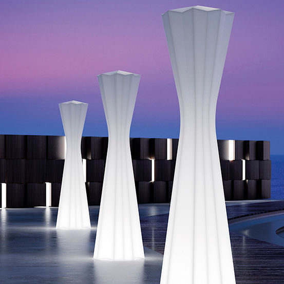 Contemporary light column - FROZEN - PLUSt COLLECTION - polyethylene ...