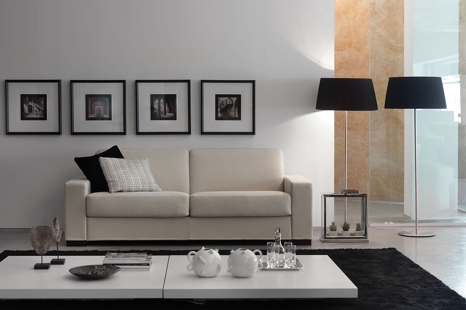 Minimalist Modern Duke Sectional Sofa Bed | Cabinets Matttroy