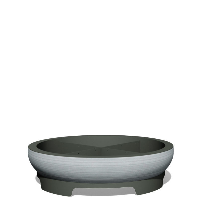 Stainless steel planter - ELEMENT 01 C OS - BENKERT BÄNKE - powder ...